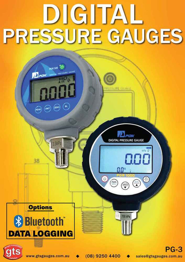PDK PDR500 Digital Pressure Gauge - GTS Gauges