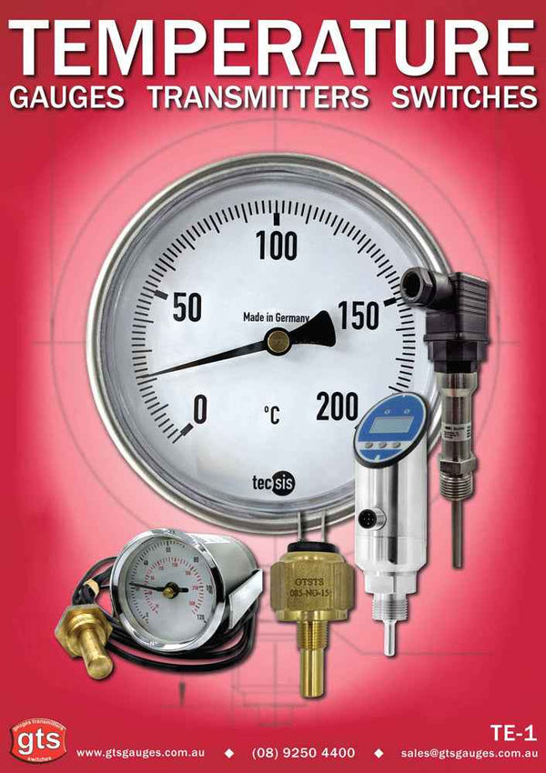 GTS Gauges: TM208 100mm Rear-Entry Temperature Gauge